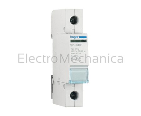 TYPE 2 Imax 40kA 1P PH SPD +IND - RMS Measurement and Control