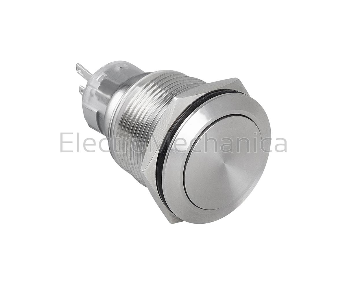 AGQ22F-11/JS 22mm METAL P/BUTTON MOMENTARY EM – RMS Measurement and Control