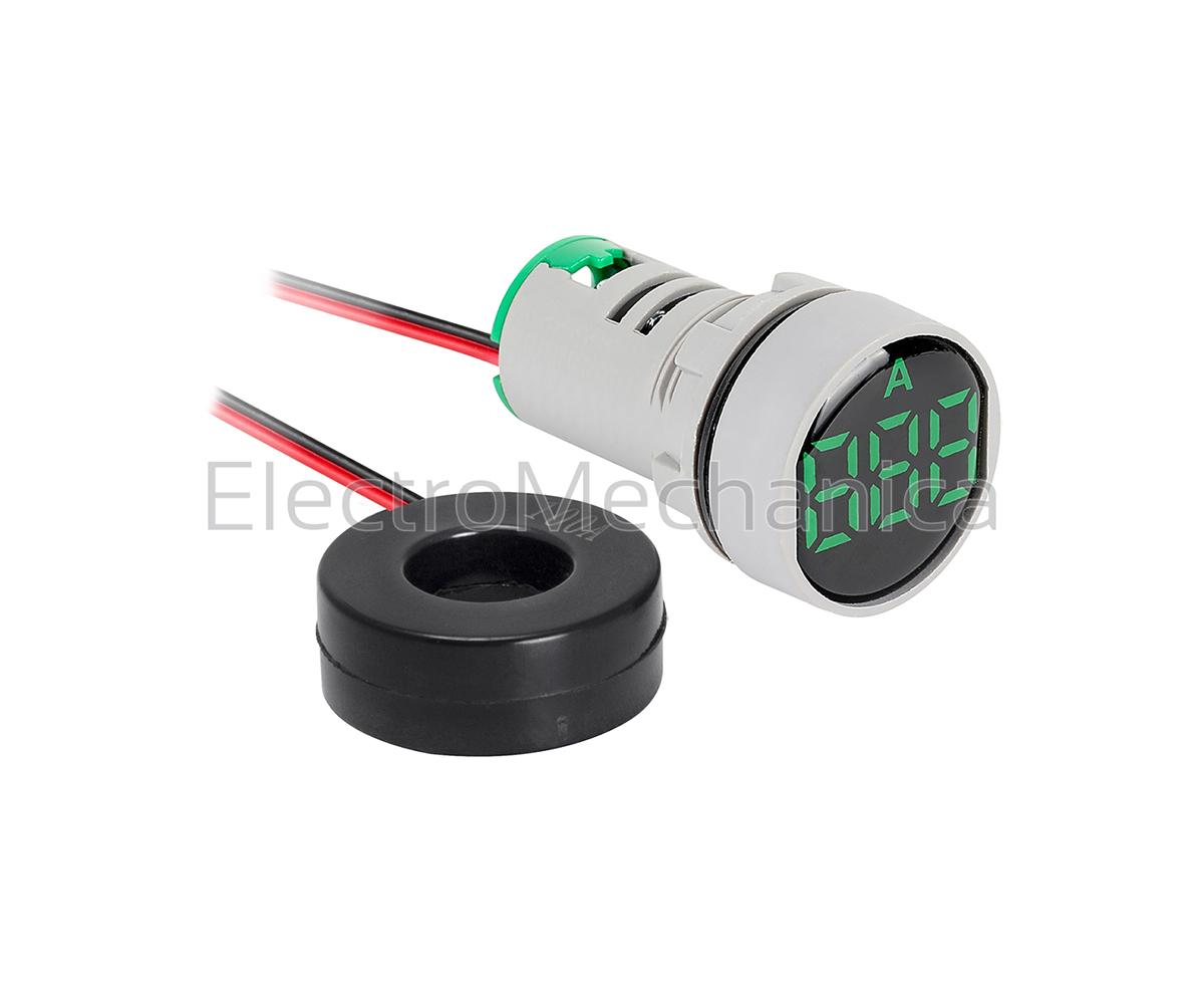 AD101-22AMG 22mm P/MNT GRN AMMETER 0-100A+CT EM – RMS Measurement and ...