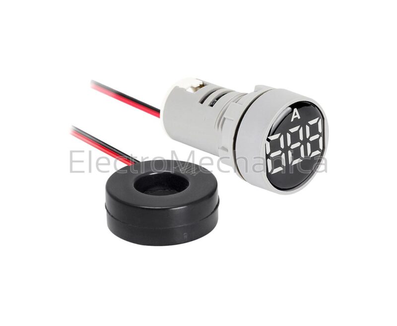 AD101-22AMW 22mm P/MNT WHT AMMETER 0-100A+CT EM - RMS Measurement and ...
