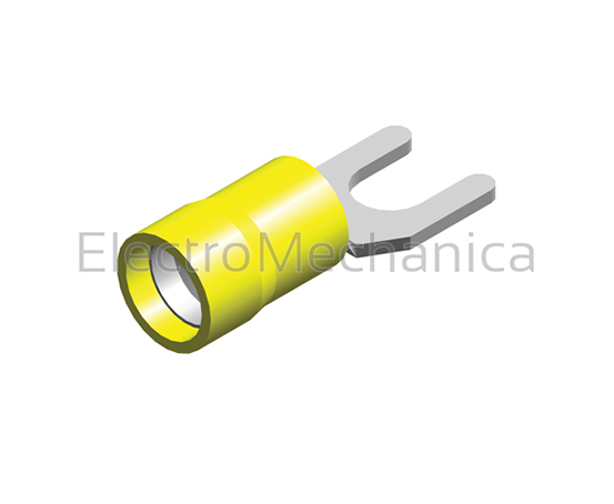 4-6mm2 x4mm FORK LUG YEL (100) S5-4SV – RMS Measurement and Control