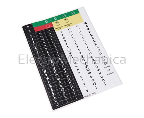 LABEL SHEET OF PENDANT SYMBOLS PRET0215PE – RMS Measurement and Control