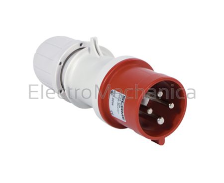 125A 2P+E IP67 MALE PLUG - RMS Measurement and Control